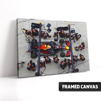 Max Verstappen Pit Stop Red Bull Canvas Poster Print F1 Fan Gift ...