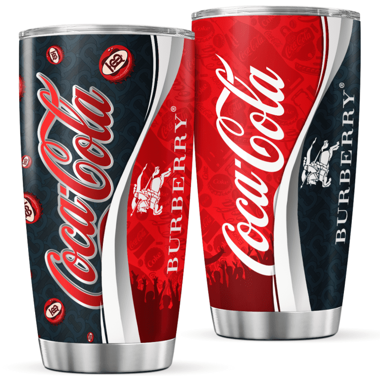 Burberry Coca Cola Stainless Steel Tumbler 20oz – Cadadesigns